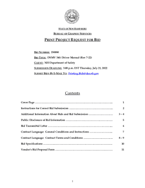 Fillable Online BID NUMBER: 230080 Fax Email Print - pdfFiller