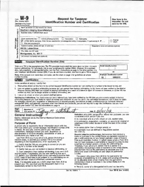 Fillable Online Form W-9 (Rev. October 2018) - IRS tax formsAbout Form W-9, Request for Taxpayer ...