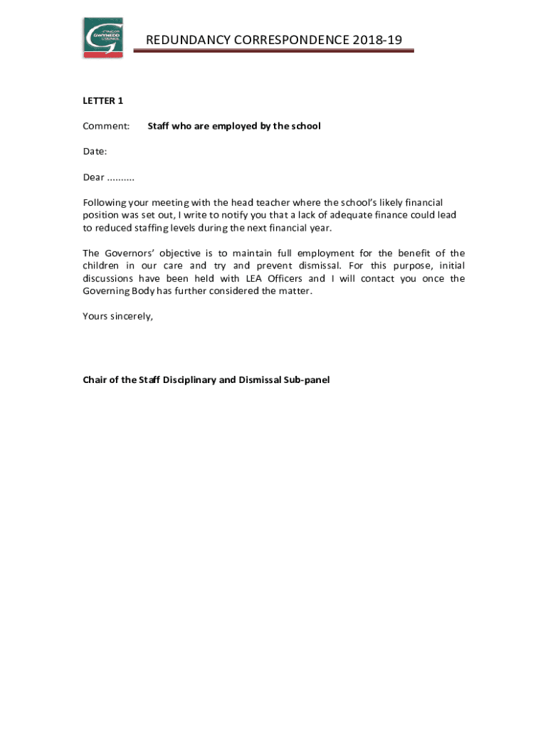 Fillable Online Notice of termination & redundancy pay - Fair Work ...