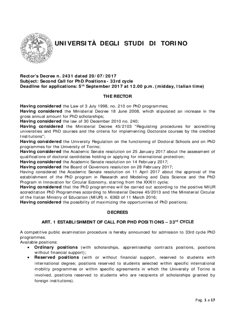Fillable Online en unito Published the new ministerial decree on ...