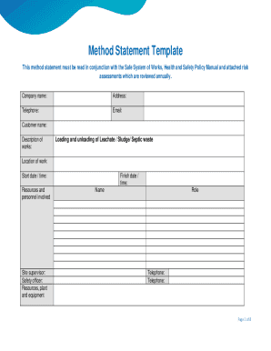 Fillable Online methodstatementhq.commethod-statement-templateMethod ...