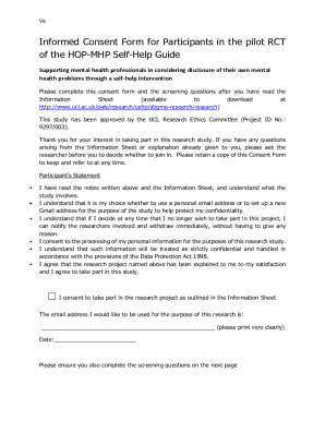 Fillable Online Participant Consent Form TemplateJotformParticipant ...