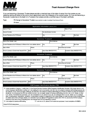 Change Of Trustee Form - Fill Online, Printable, Fillable, Blank ...