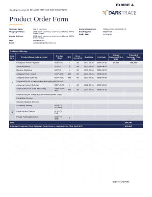 Fillable Online Product Order Form - AWS Fax Email Print - pdfFiller
