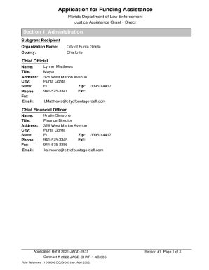 Fillable Online Justice Assistance Grant Forms Fax Email Print - pdfFiller