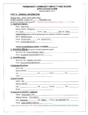 Fillable Online Fillable Online permanent community impact fund board ...