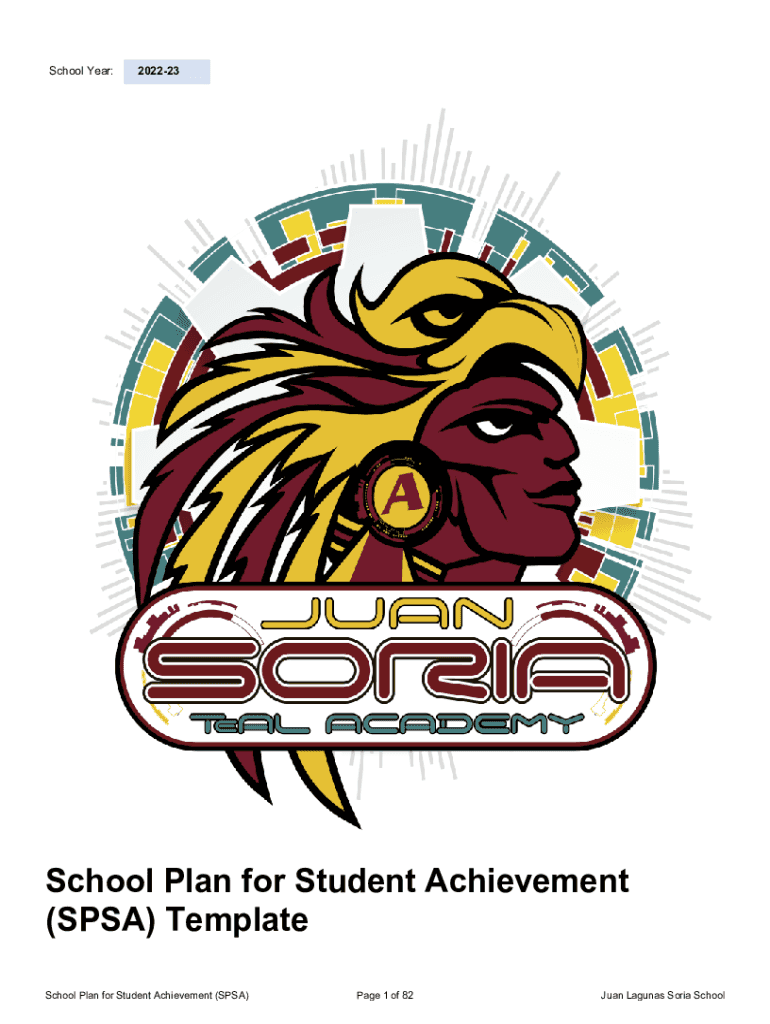 Fillable Online 2022-23 School Plan for Student Achievement (SPSA ...