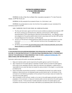 Fillable Online contractor agreement renewal - Amazon AWS Fax Email ...