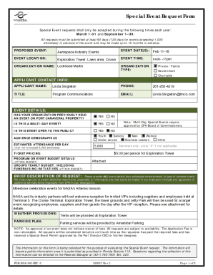 Fillable Online Special Event Request Form - Colorado State University Fax Email Print - pdfFiller