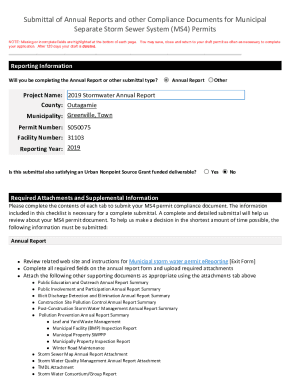 Fillable Online Submittal of Annual Reports and other Compliance ...