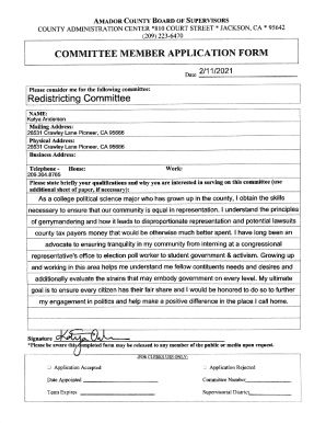 Fillable Online committee member application form - Amazon AWS Fax ...