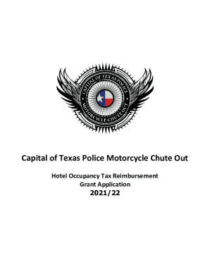 Fillable Online Capital of Texas Police Motorcycle Chute Out - AWS Fax ...