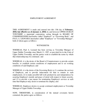 Fillable Online Employment Agreement - Amazon AWS Fax Email Print ...