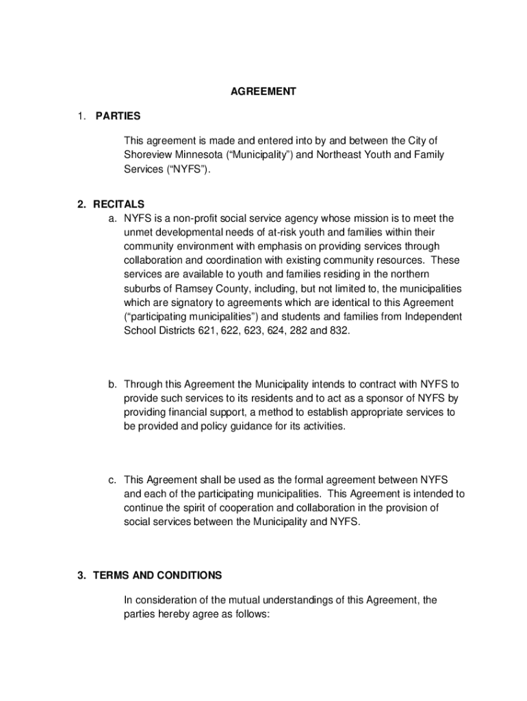 Fillable Online PARTIES TO THE AGREEMENT Sample Clauses - Law Insider ...