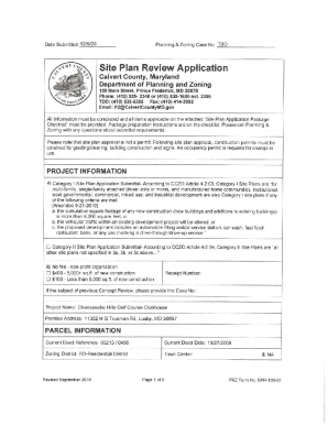 Fillable Online Site Plan Review Application - AWS Fax Email Print - pdfFiller