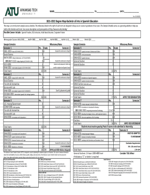 Fillable Online Fillable Online education.atu.edu advising ...