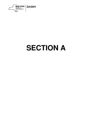 Fillable Online SECTION A - DASNY Fax Email Print - pdfFiller