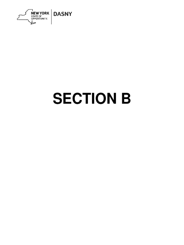 Fillable Online SECTION B - DASNY - PDF Document Fax Email Print ...