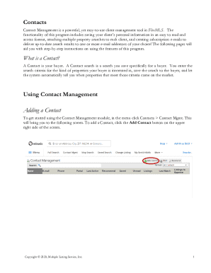 Fillable Online What is Contact ManagementA Definition of Contact ...