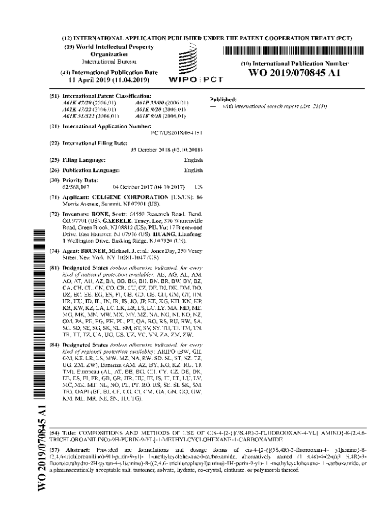 Fillable Online W IPO I PCT Fax Email Print - pdfFiller