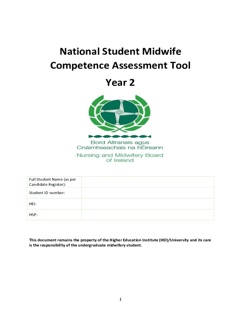 Fillable Online Assessment of student competenciesDepartment of ...