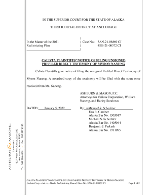 Fillable Online law.alaska.govpdfpressIN THE SUPERIOR COURT FOR THE ...