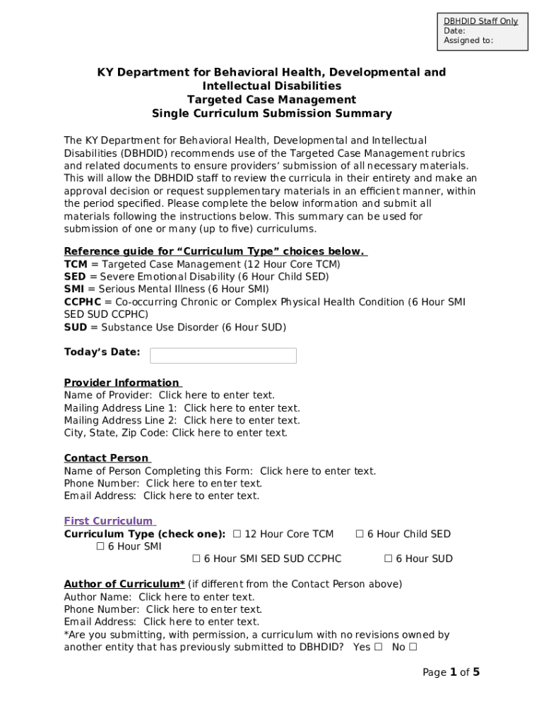 KY Department for Behavioral Health, Developmental and Intellectual ...