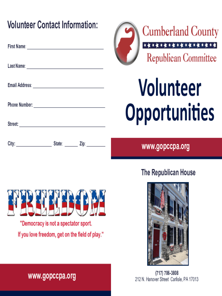 Fillable Online Volunteer Information Forms for MS WordWord ...