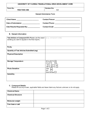 Fillable Online Pathology Core Lab Request Form - UF CTSI Fax Email ...