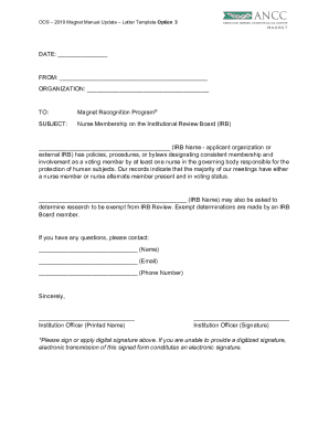 Fillable Online Fillable Online OO9 2019 Magnet Manual Update Letter ...