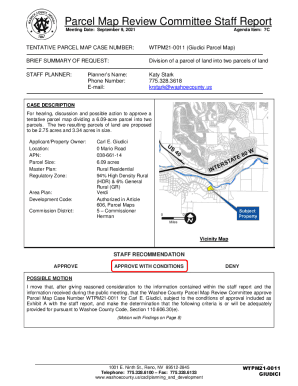 Fillable Online Parcel Map Review Committee Staff Report -PDF ...