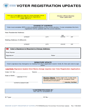 Fillable Online Update Voter Registration - Oklahoma State Election ...