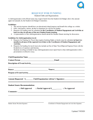 Fillable Online REQUEST FOR FUNDING - Microsoft Fax Email Print - pdfFiller