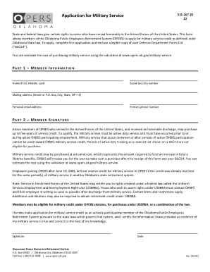 Fillable Online Form 167: Application for Military Service Fax Email ...