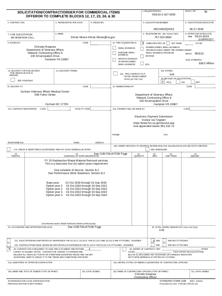 212-4 CONTRACT TERMS AND CONDITIONS-COMMERCIAL ITEMS (OCT 2018)13 Doc ...
