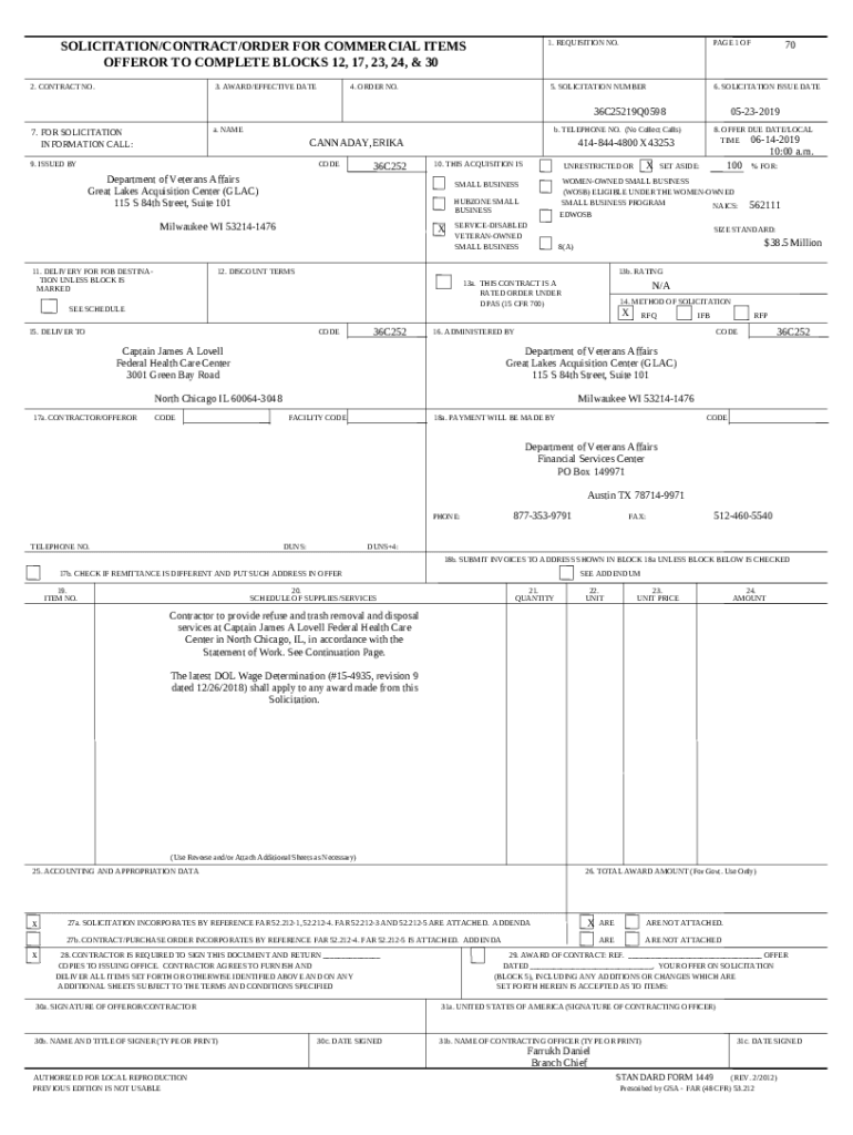 CONTINUATION OF SF 1449 BLOCKS Doc Template | pdfFiller