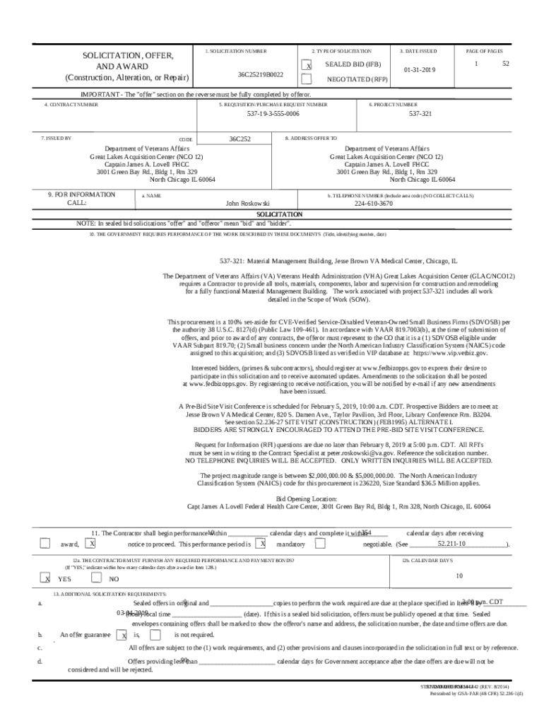 Construction Contractor Statement of Work for: Project Name Doc ...