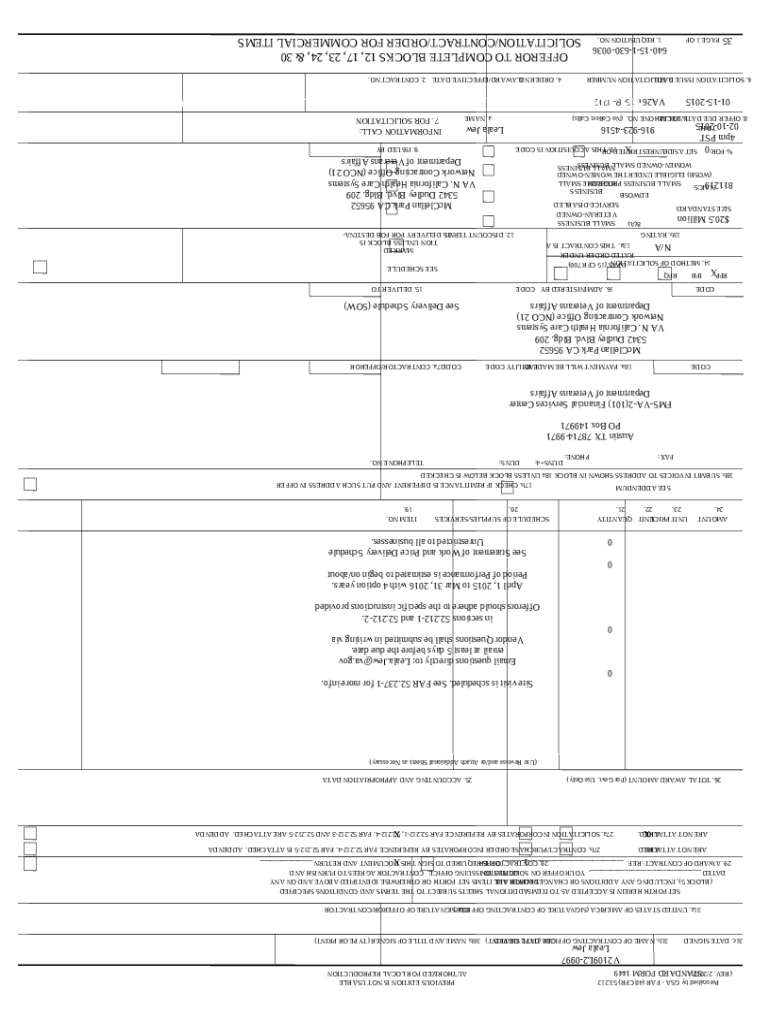 Federal Acquisition Regulation; Commercial Items-Standard 1449 Doc ...