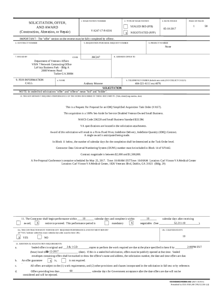 schedule - VA Vendor Portal Doc Template | pdfFiller