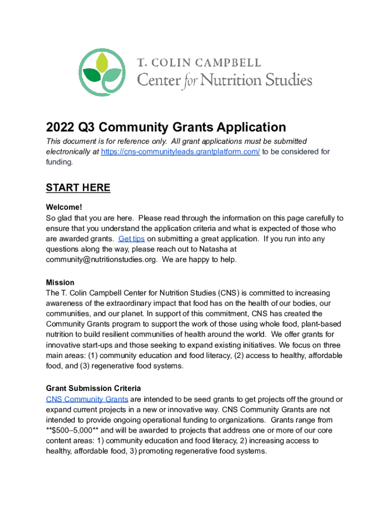 Fillable Online 2022 Q3 Grant Application - Amazon AWS Fax Email Print ...