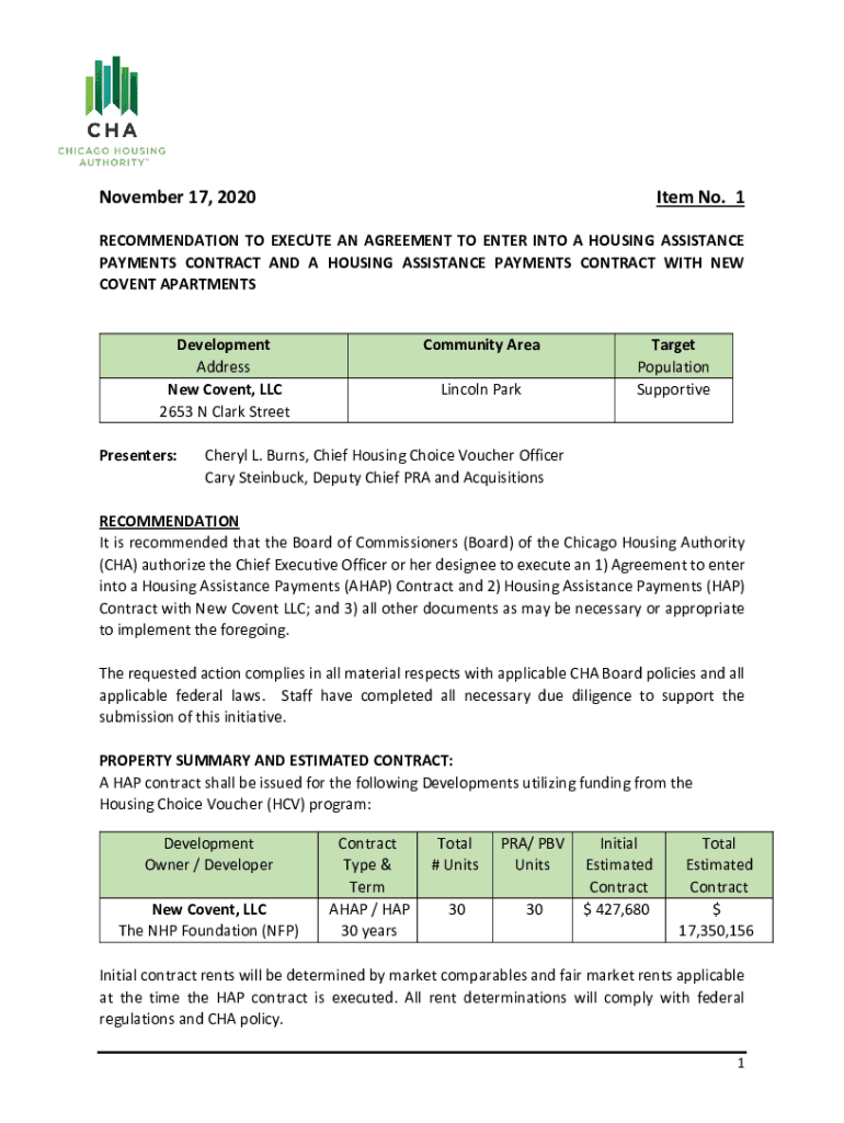 Fillable Online H CHOICE V P G Housing Assistance Payments (HAP ...