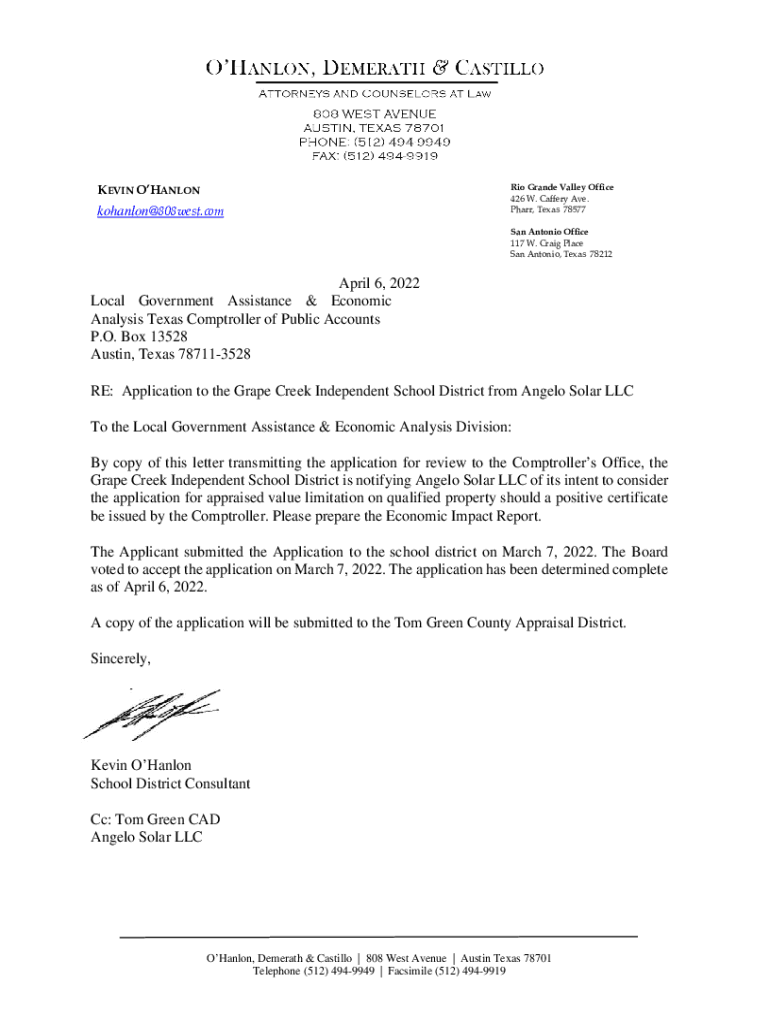 Fillable Online Fillable Online KEVIN OHANLON Rio Grande Valley Office 426 W. Caffery ... Fax ...
