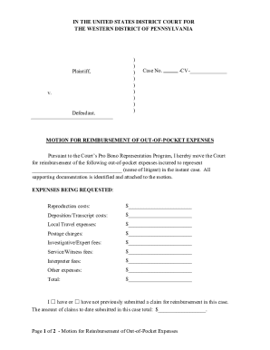 Fillable Online Motion-Order for Reimbursement of Expenses form.pdf Fax ...