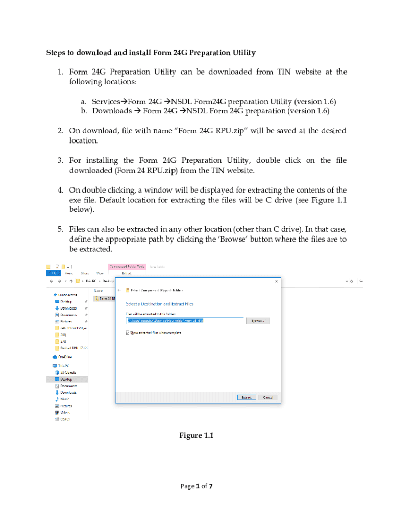 Fillable Online Protean Form 24G Preparation Utility- Income Tax Return Preparation ... Fax ...
