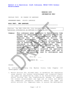 Fillable Online Ordinance Templates and ExamplesOpen Law Library Fax ...