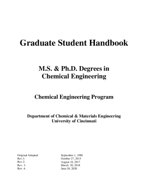 Fillable Online ceas.uc.educontentdamM.S. & Ph.D. Degrees in Chemical ...
