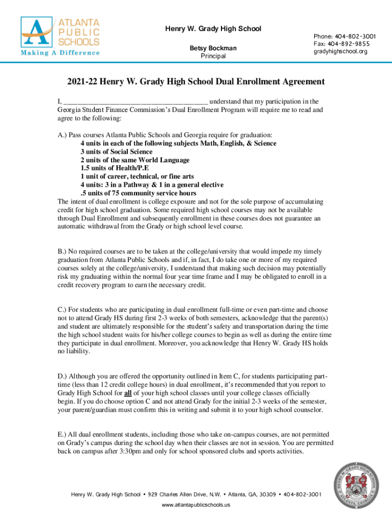 Fillable Online Henry W Grady High School Transcripts - Parchment Fax ...
