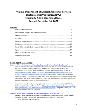 Fillable Online Virginia Department of Medical Assistance Services Electronic Visit ... Fax ...