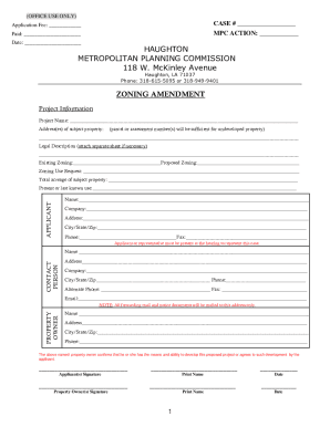 Fillable Online Get the OFFICE USE ONLY CASE # Application Fee MPC Form ...