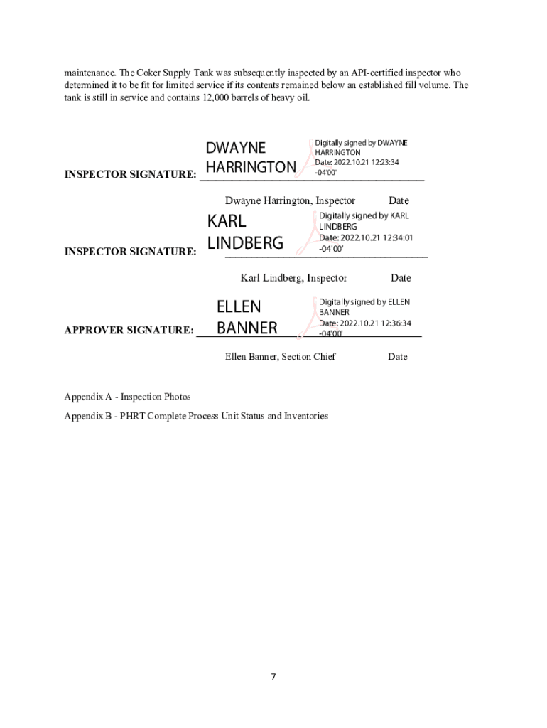 Fillable Online PHRT GDC Inspection Report 10 21 FNL.EB.docx Fax Email Print - pdfFiller